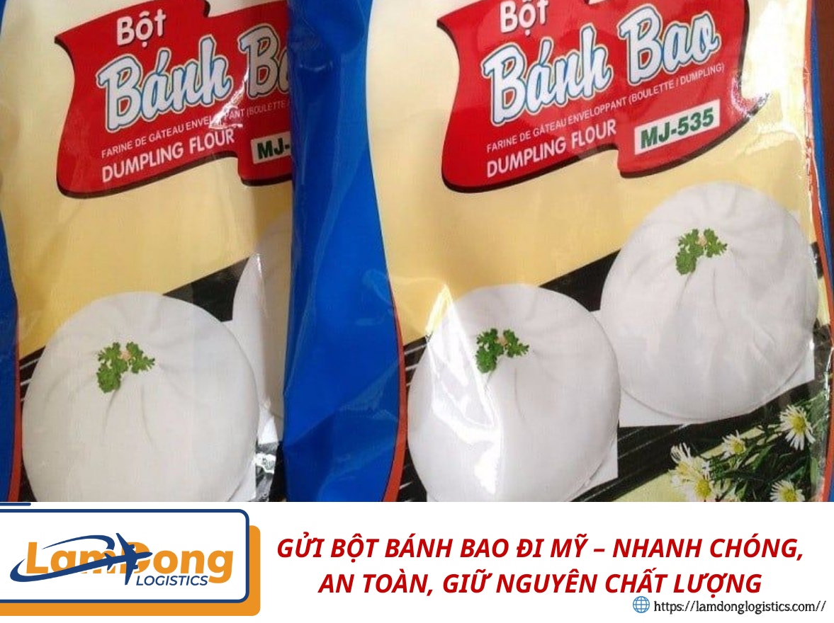 Gửi Bột Bánh Bao Đi Mỹ